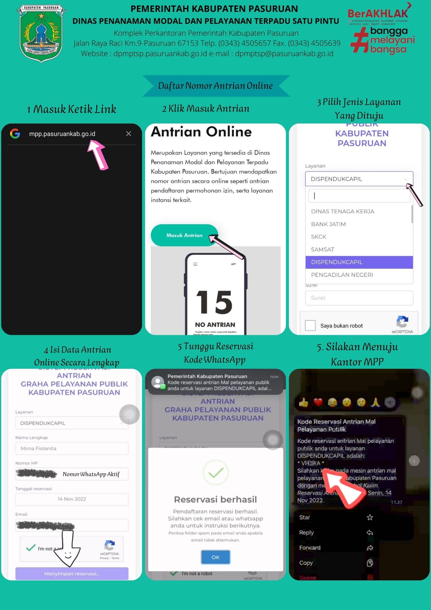 Daftar Antrian Online - Kabupaten Pasuruan